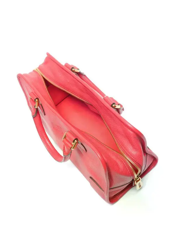 Loewe 1990s Amazona 28 Leather Tote Bag - Red