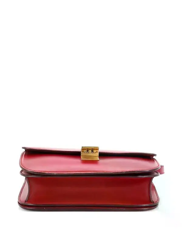 Celine Classic Box Bag Smooth Leather Medium - Red