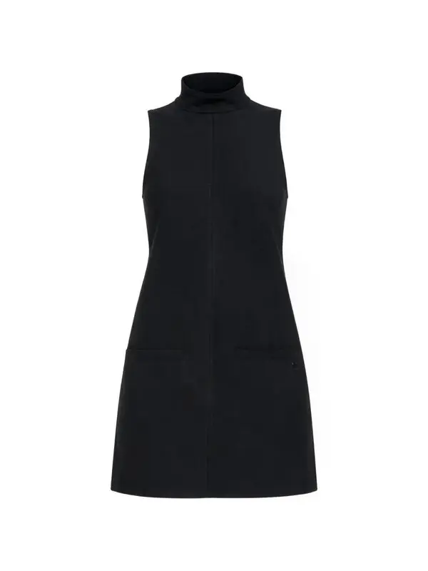 COURREGES Sleeveless A-line Dress - Black