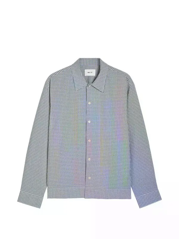 Nn07 Collared Checked Shirt