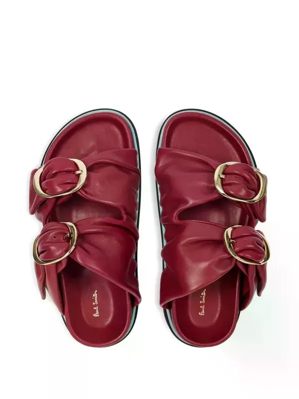 Paul Smith Camolin Buckle Sandals - Red