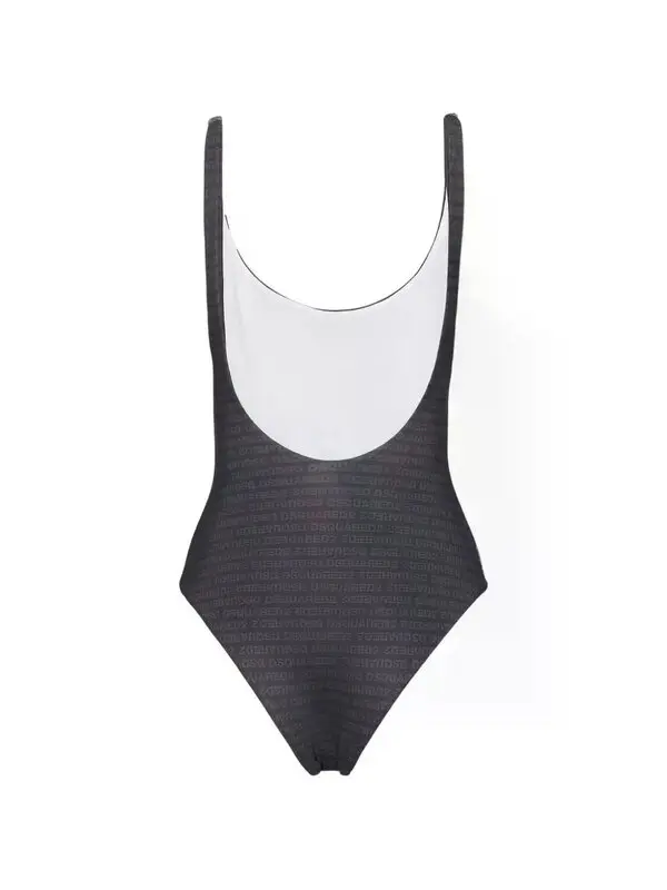 Dsquared2 Logo Print One-piece Swimsuit