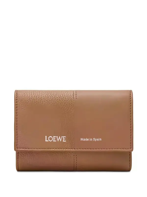Loewe Textured Panel Wallet - Neutrals