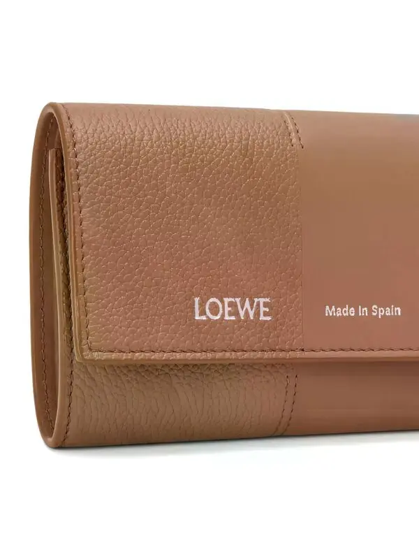 Loewe Textured Panel Wallet - Neutrals