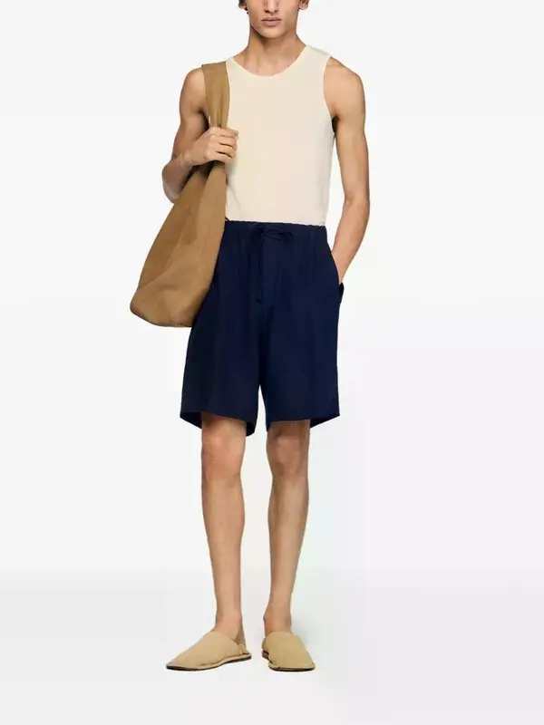 Sandro Elasticated Waist Linen Shorts