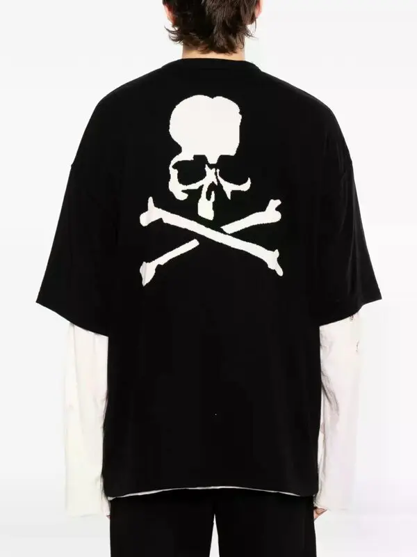 MASTERMIND WORLD Logo-print Ripped T-shirt