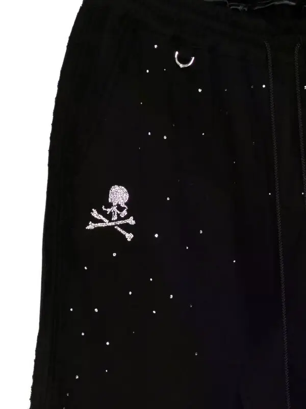 MASTERMIND WORLD Logo Crystal-embellished Track Pants