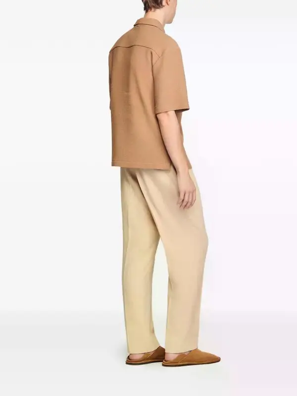Sandro Textured Shark Collar Shirt
