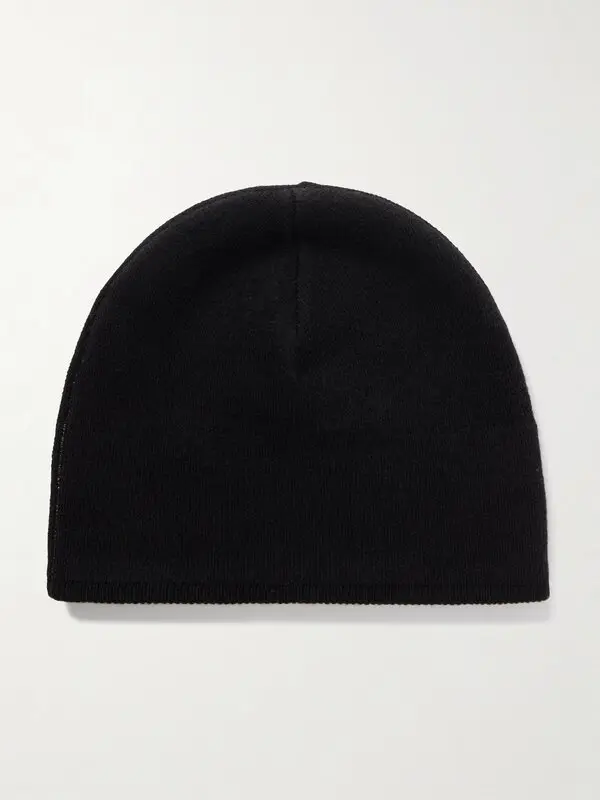Perfect Moment Intarsia Wool-blend Beanie - Black