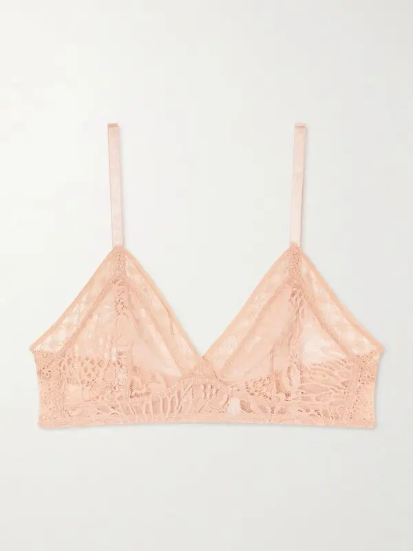 ERES Vestiges Lace Soft-cup Triangle Bra - Pink