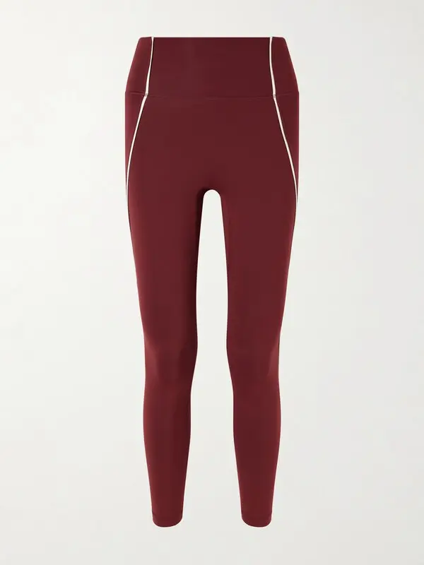 Lululemon Wunder Train 25" Everlux High-rise Leggings With Contrast Piping