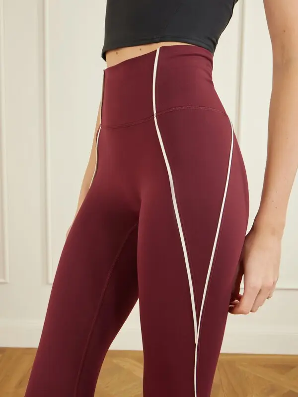 Lululemon Wunder Train 25" Everlux High-rise Leggings With Contrast Piping
