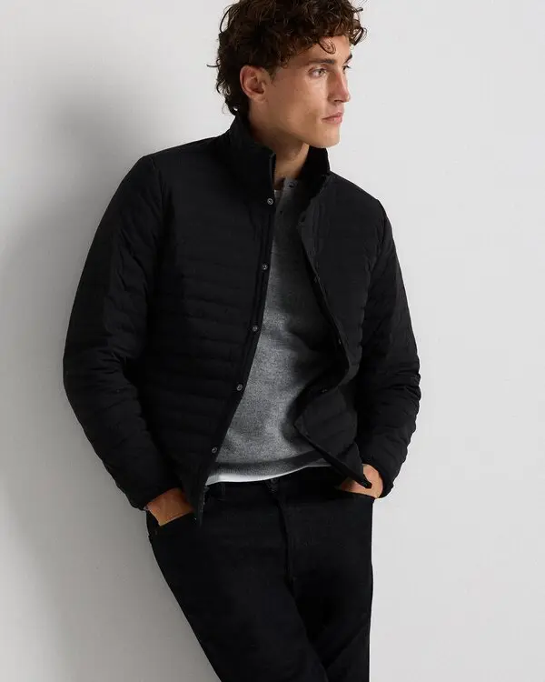 Quince Quilted Down Jacket - Black