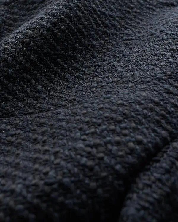 Quince Tweed Collarless Jacket - True Black