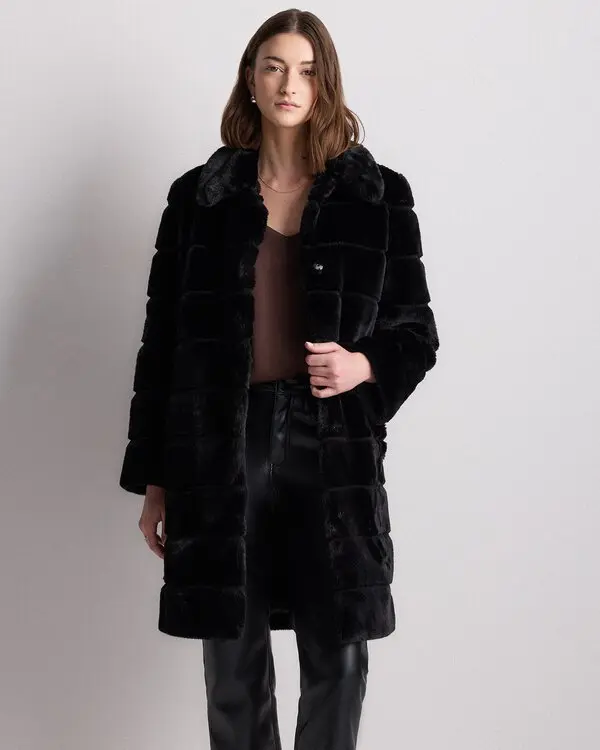 Quince Faux Fur Long Coat