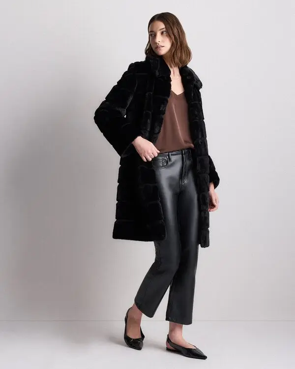 Quince Faux Fur Long Coat