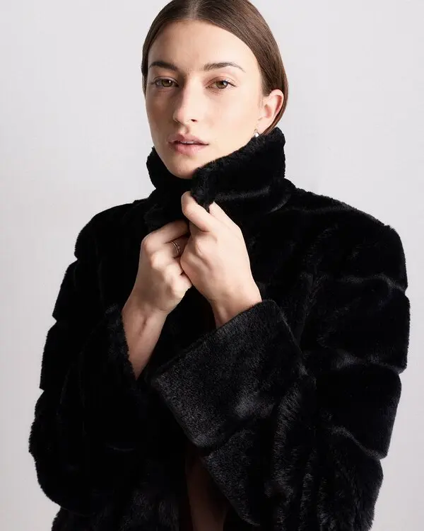Quince Faux Fur Long Coat