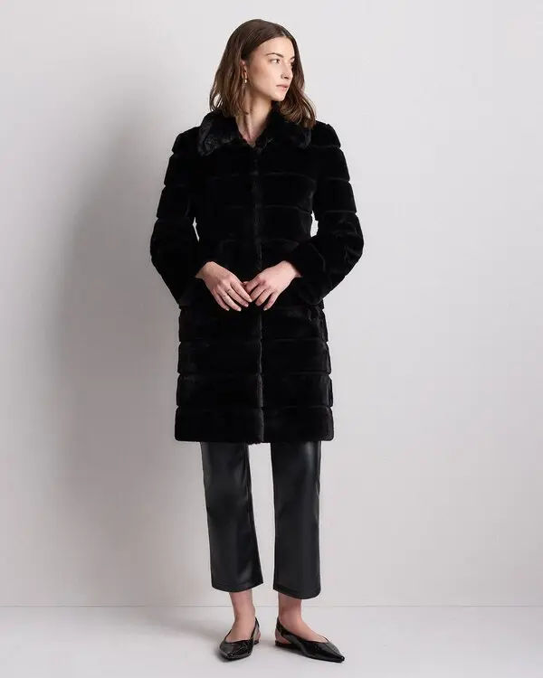 Quince Faux Fur Long Coat