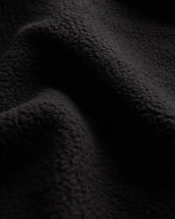 Quince Sherpa Half-zip Jacket - Black