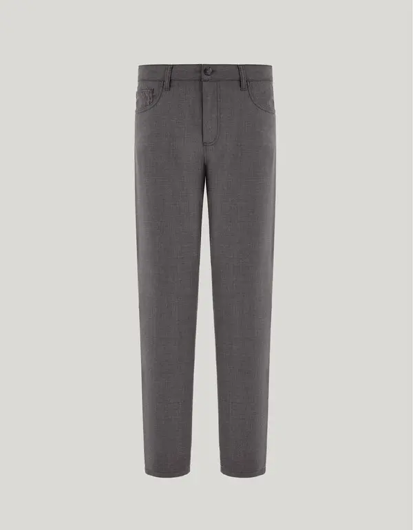Canali Washable Impeccabile Wool Five Pocket Pants