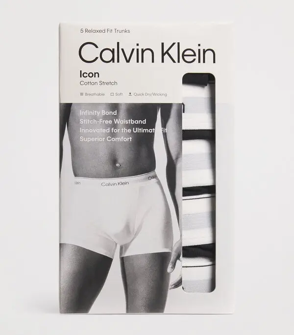 Calvin Klein Stretch-cotton Icon Trunks - Black