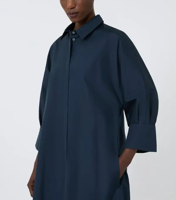 Max Mara Cotton Belted Midi Shirt Dress