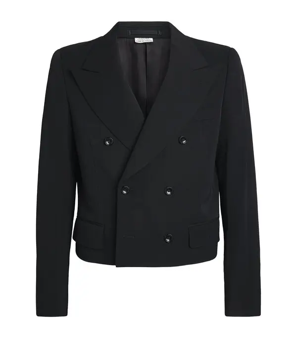 Comme Des Garçons Wool Double-breasted Blazer