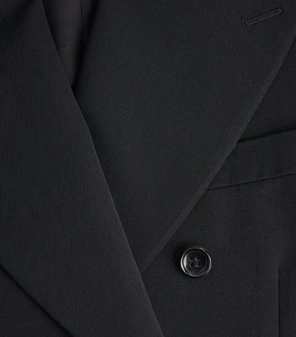 Comme Des Garçons Wool Double-breasted Blazer