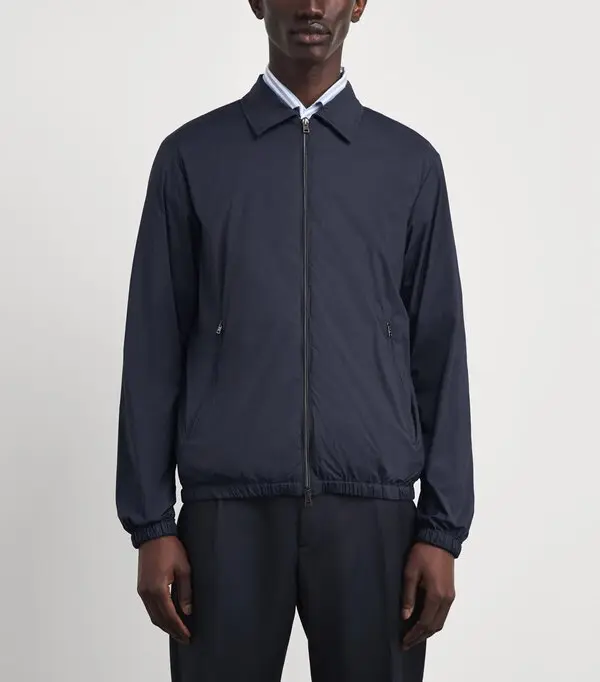 Herno Stretch-shell Bomber Jacket - Navy