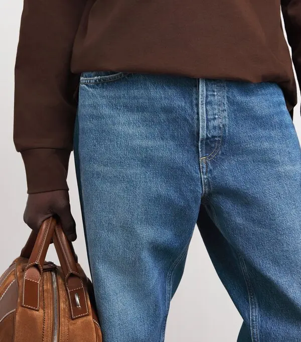 AGOLDE 90's Straight Regenerative Cotton Jeans - Blue