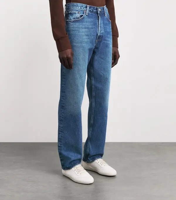 AGOLDE 90's Straight Regenerative Cotton Jeans - Blue