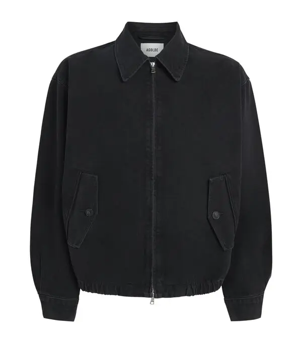 AGOLDE Denim Torres Bomber Jacket - Black