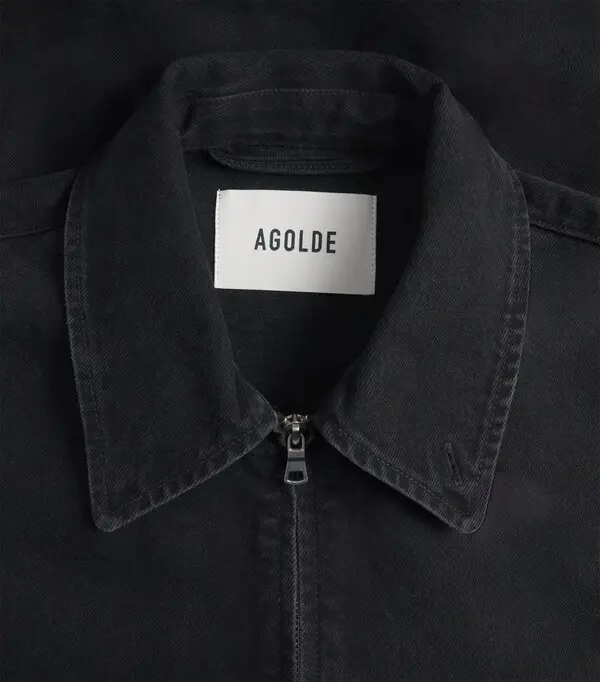 AGOLDE Denim Torres Bomber Jacket - Black