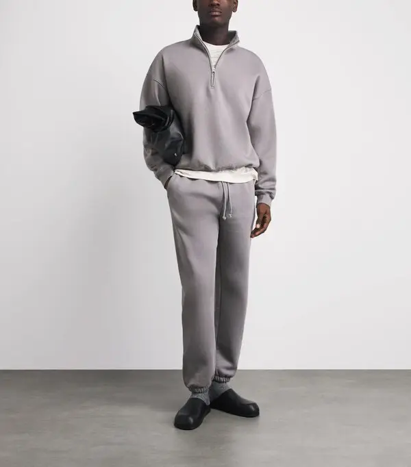 SKIMS Fleece Lounge Relaxed Half-zip Sweatshirt