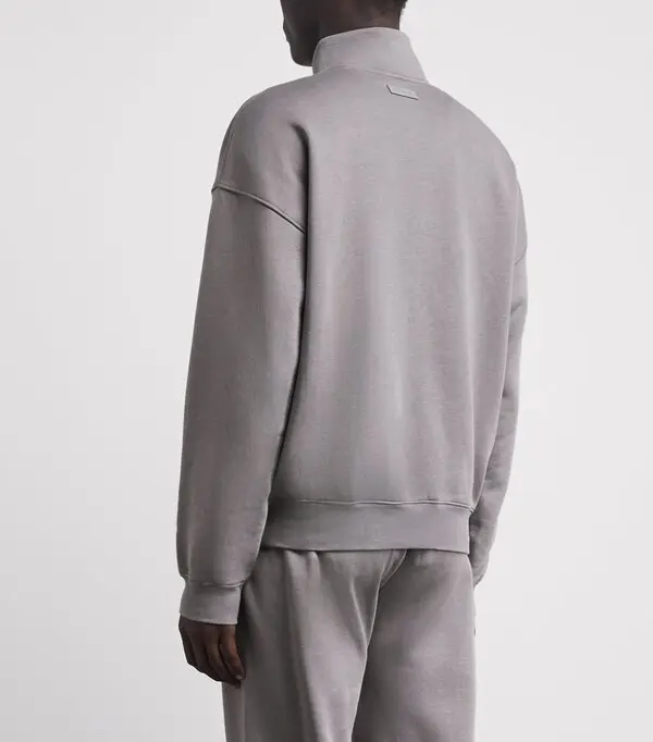 SKIMS Fleece Lounge Relaxed Half-zip Sweatshirt
