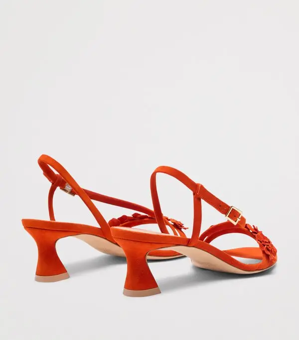 MALONE SOULIERS Suede Serra Heeled Sandals - Yellow