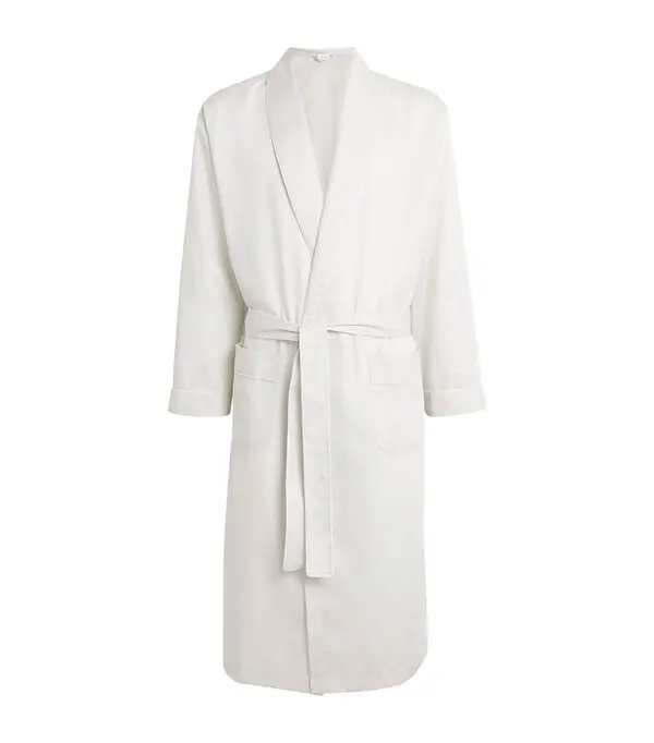 Zimmerli Cotton Jacquard Robe - Beige