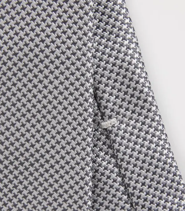 Corneliani Houndstooth Silk Necktie