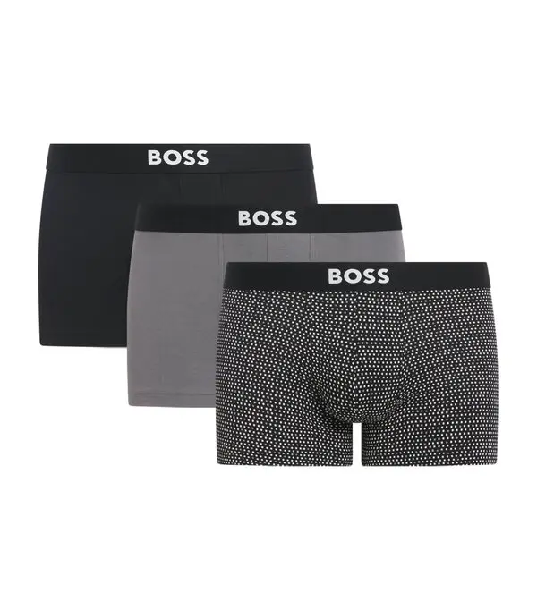 BOSS Stretch-cotton One Boxer Briefs - Beige
