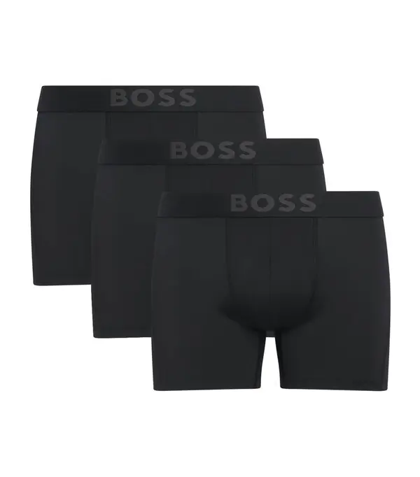 BOSS Active Logo Boxer Briefs - Black