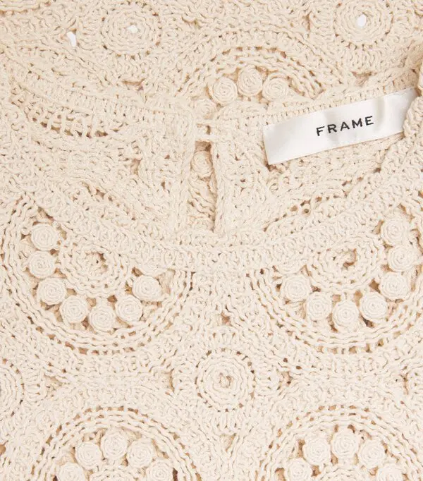 FRAME Crochet Tank Top - Beige