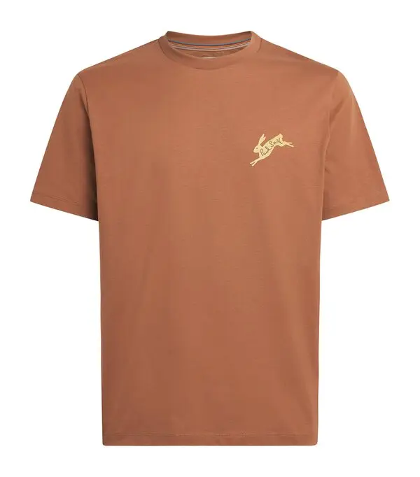 Paul Smith Cotton Bunny Logo T-shirt - Brown