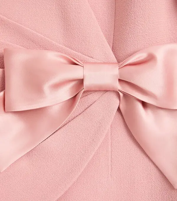 Valentino Garavani Wool Crepe Jacket With Bow Detail