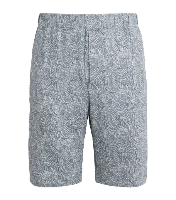 HOMEBODY Printed Lounge Shorts - Blue