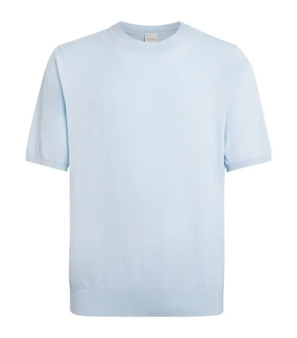 Paul Smith Cotton Knitted T-shirt - Blue