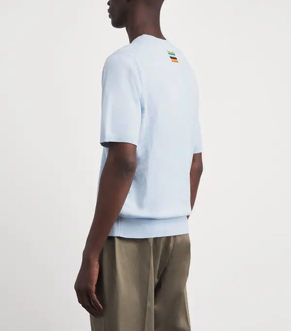Paul Smith Cotton Knitted T-shirt - Blue
