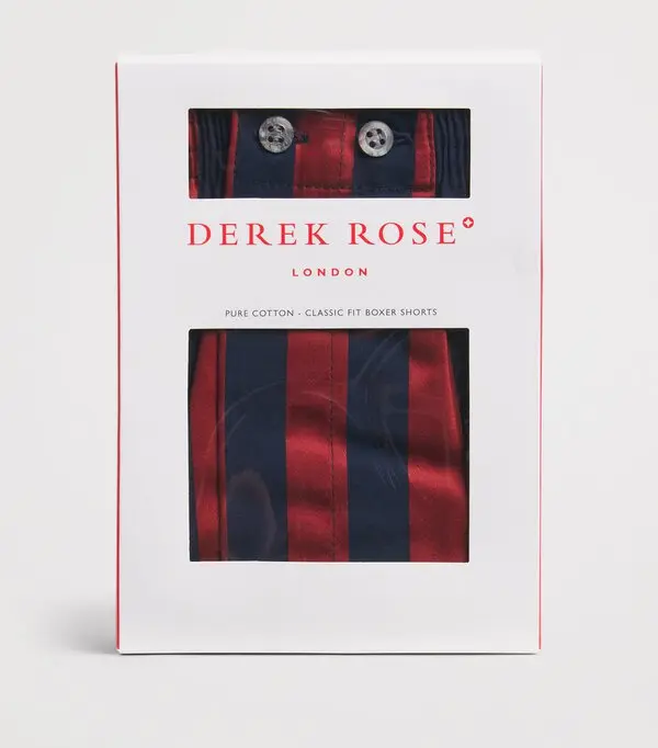 Derek Rose Cotton Stripe Boxer Shorts
