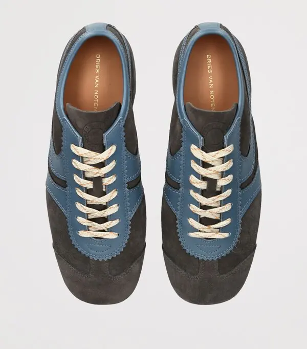 Dries Van Noten Suede Dustin Sneakers - Grey