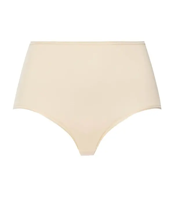 Hanro Cotton Seamless Maxi Briefs - Beige