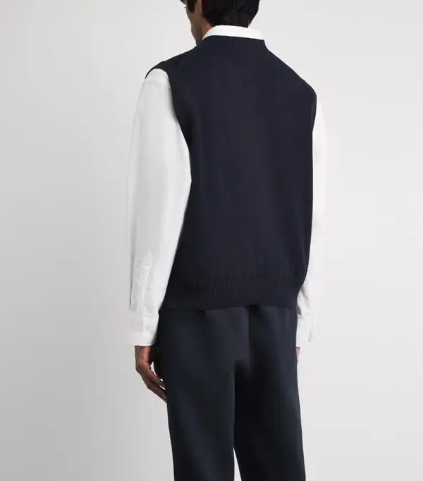 Lacoste Cotton Racket Jacquard Sweater Vest